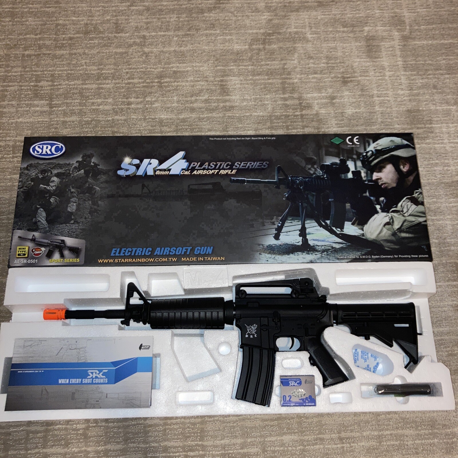 Airsoft M4 SRC M4A1 Carbine Airsoft AEG Rifle Package Deal (Black) | eBay