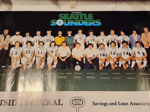 1978 Seattle Sounders Team Poster NASL North American Soccer League | eBay