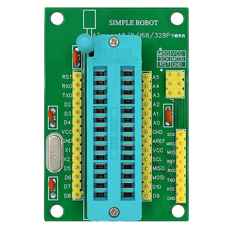 ATMEGA8 ATMEGA48 ATMEGA168 ATMEGA328P-PU DIP28 Programmer System Board ...