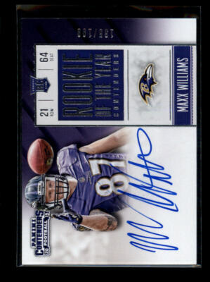 MAXX WILLIAMS 2015 PANINI CONTENDERS ROOKIE AUTOGRAPH AUTO /199 AG6395 ...