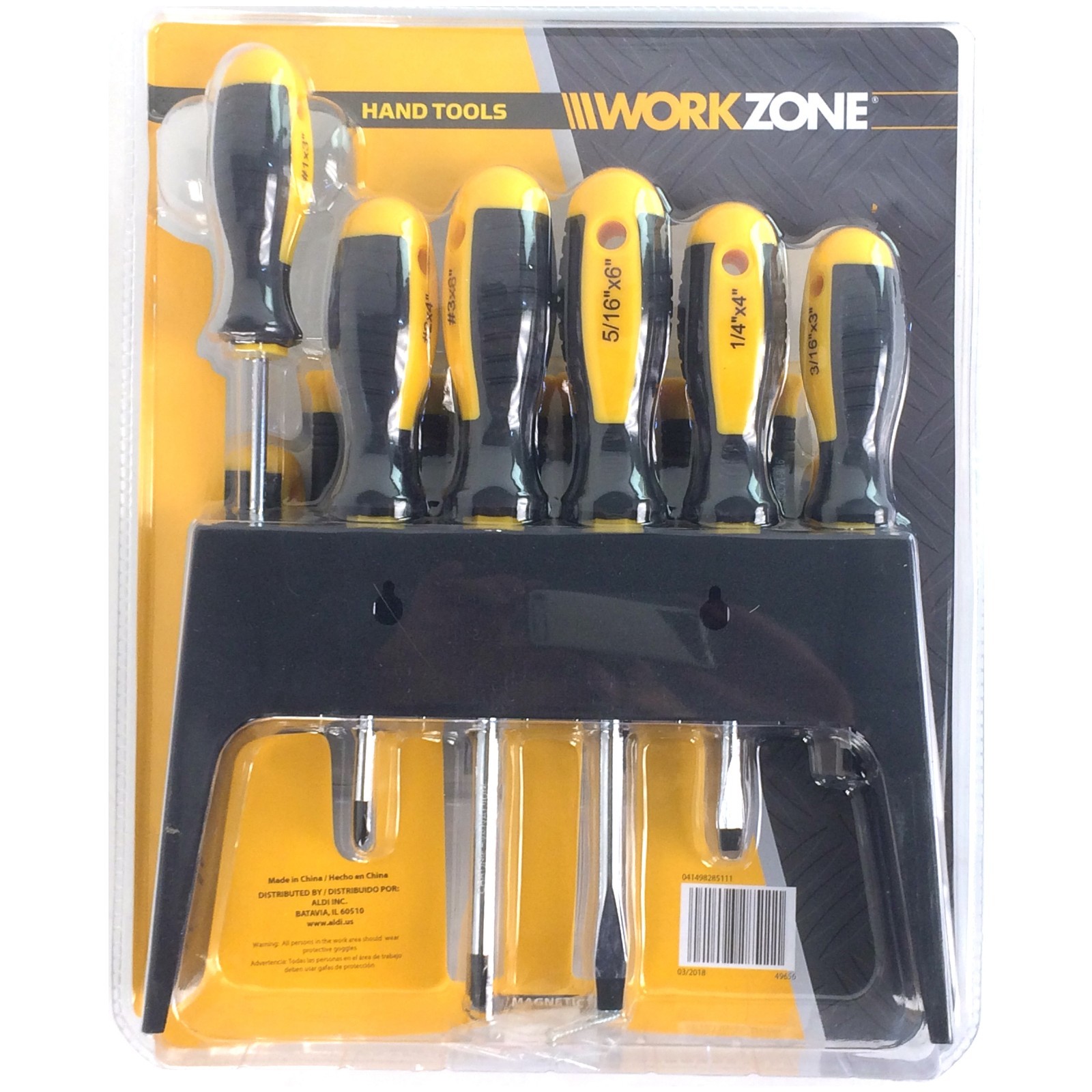 Wilmar Performance Tool W1710 Screwdriver Set, 18-Piece, 041498285111 ...