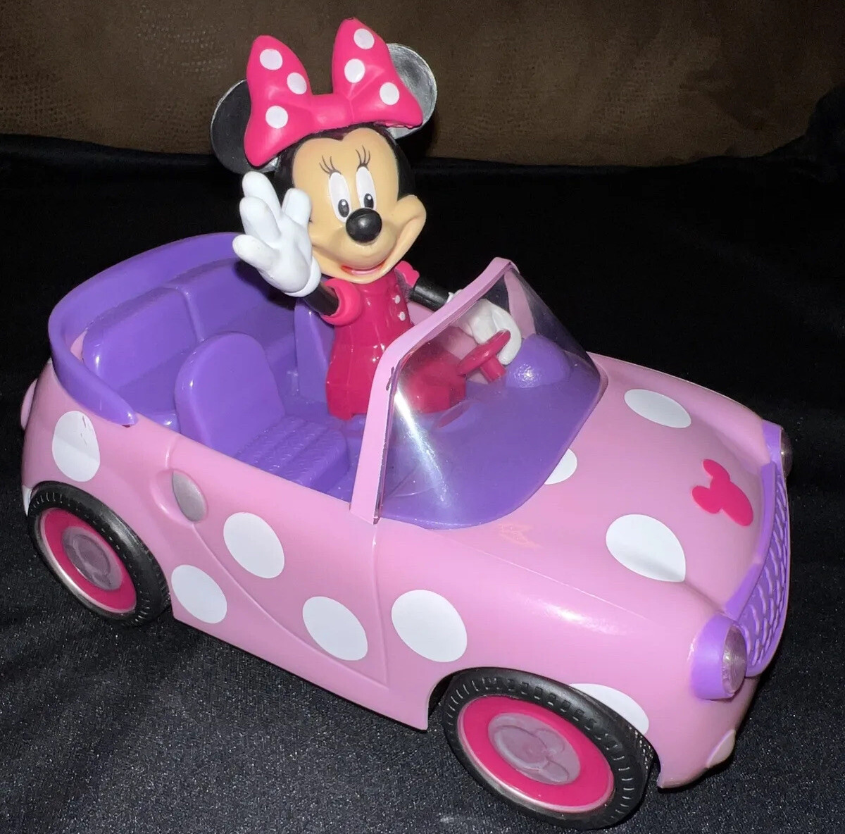 Jada Toys Disney Minnie Mouse Pink Roadster RC Car Remote Control WORKS ...