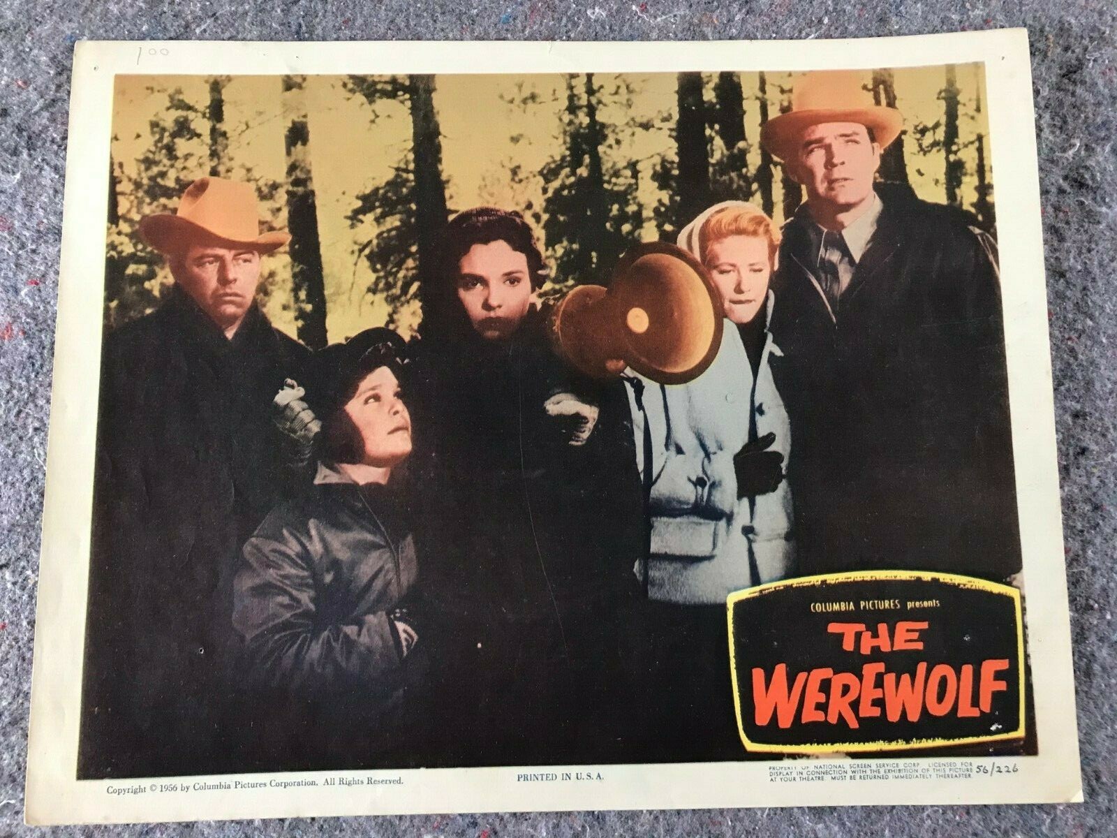 THE WEREWOLF 1956 ORIGINAL LOBBY CARD SET 11"x14" (F/VF+) STEVEN RITCH ...