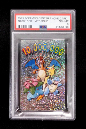 PSA 8 Pokemon Phone Card Pikachu Charizard Holo Japanese Center 3rd ...