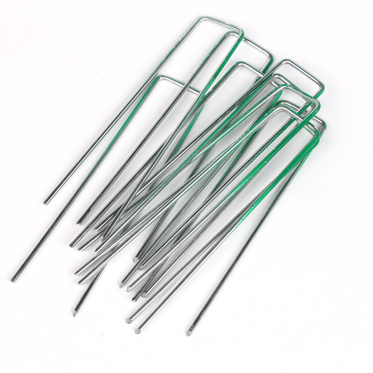 Artificial Grass Pegs Half Green U Pins Galvanised Steel U Pegs ...