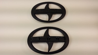 1 - Set BRAND NEW SCION TC Front & Rear Black Badge Emblem 2011-2016 tC ...