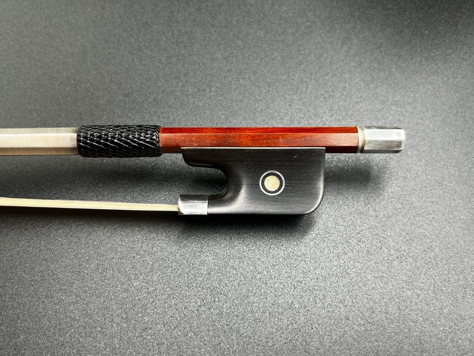 Vintage Pernambuco Viola Bow Ebony Frog Silver Mounting 71g EX++ | eBay