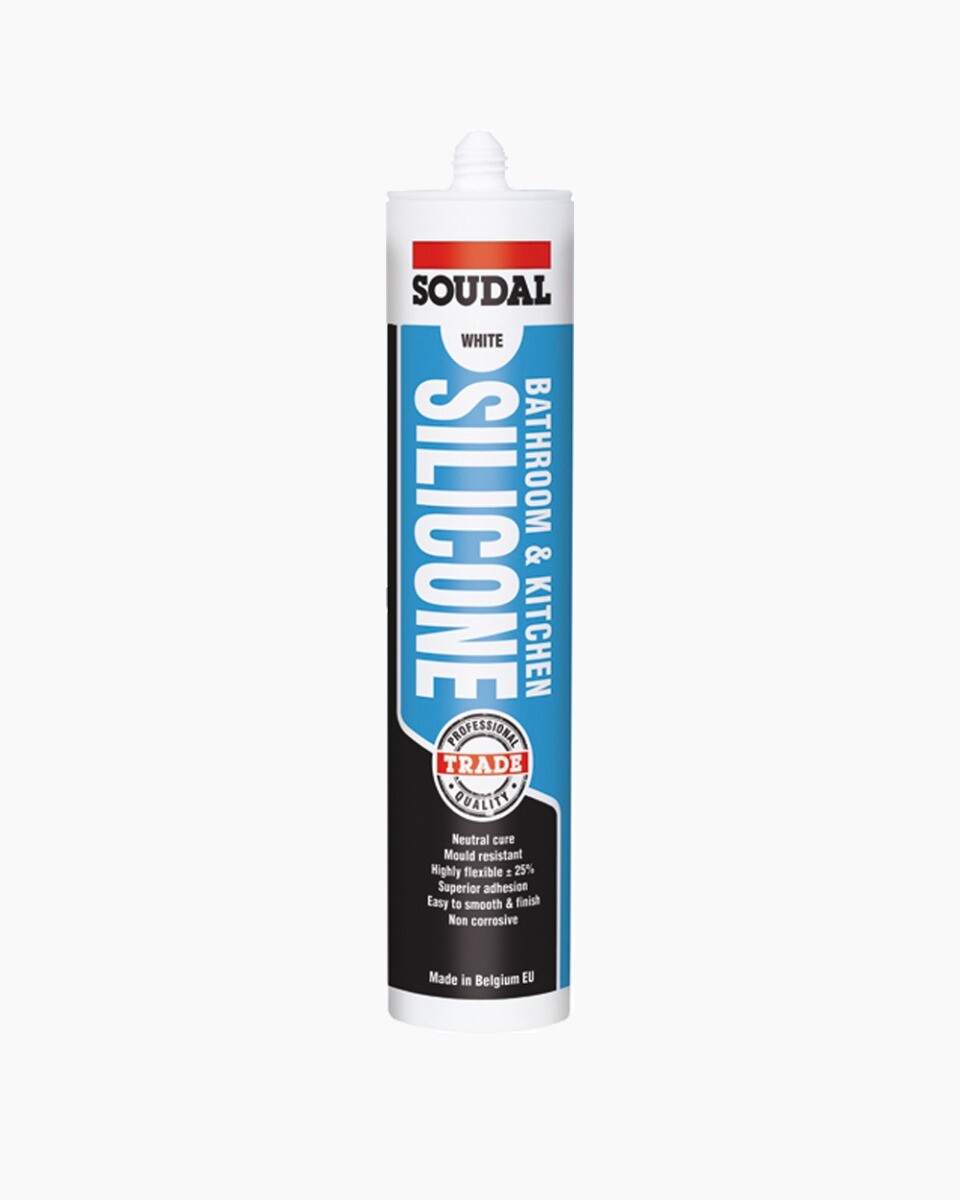 Soudal Bathroom Kitchen Silicone Adhesive Sealant Translucent | eBay ...