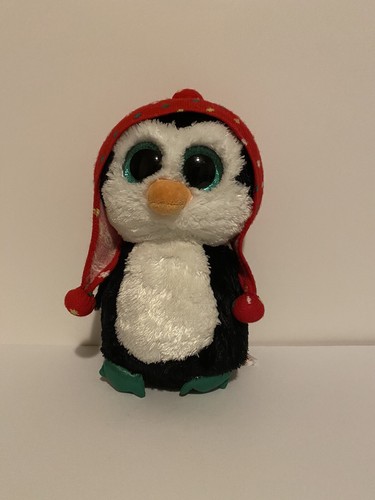Ty Beanie Boos 9’’ Med Penguin With Winter Hat "Freeze" Plush Toys-2015 ...