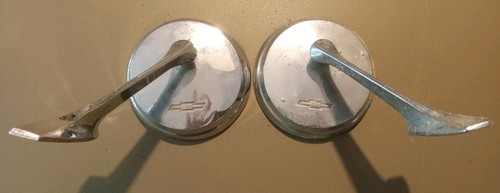 2 Chevy Side Mirrors 1965-66 Caprice, Biscayne, Impala Part #s 3877975 ...