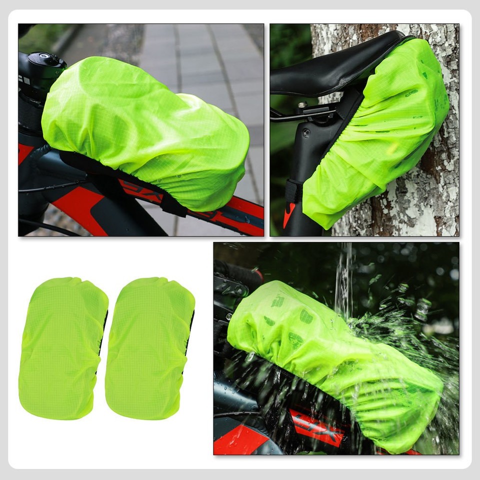 2Pcs Bike Pouch Sleeve Cover Cycling Bag Rain Protection Bright Color ...