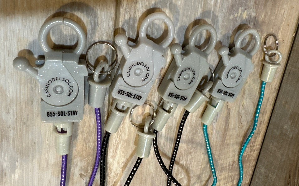 Casino Del Sol Arizona Lanyard Keychain Cord 777 Lucky LOT OF 4 Purple ...