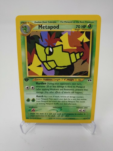 Pokemon 1st Edition Metapod 42/75 Neo Discovery | eBay