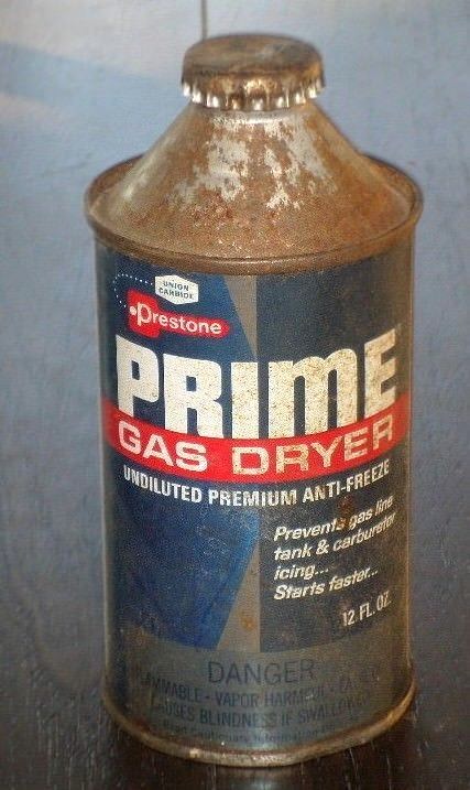 Vintage Prestone PRIME Gas Dryer 12 Ounce Can Premium Anti-Freeze Gas ...