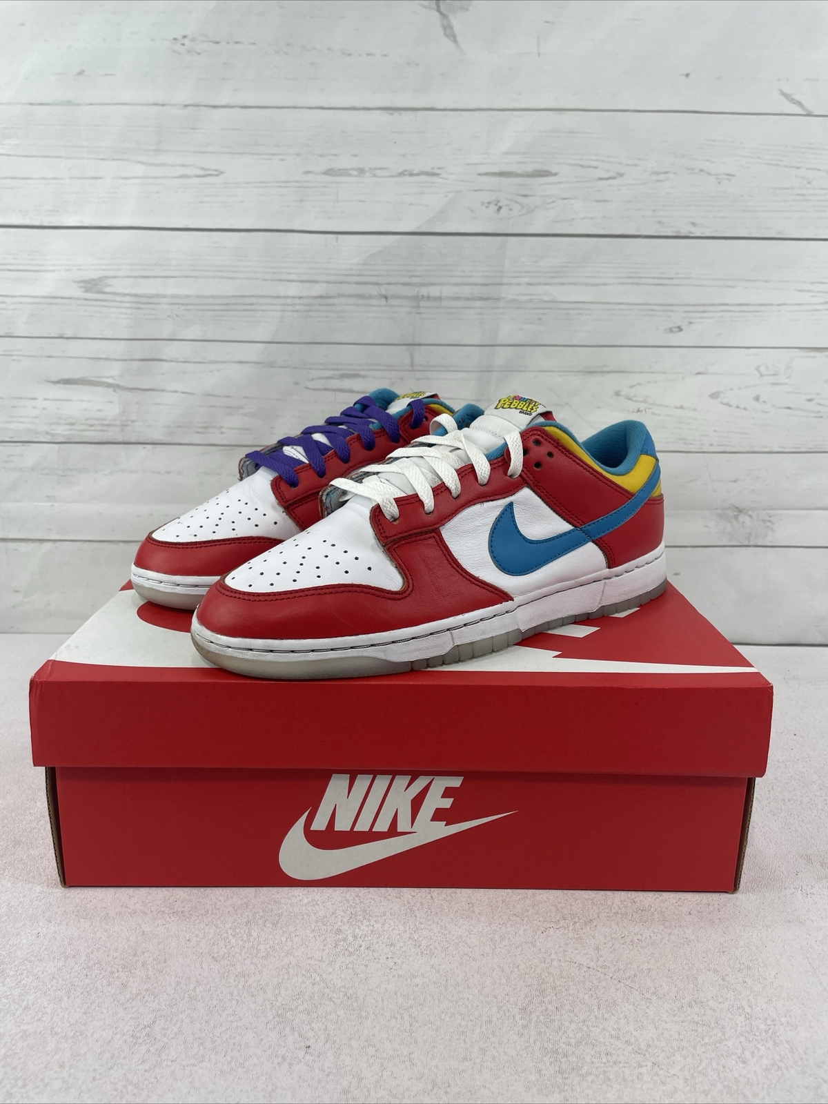 Nike Dunk Low x LeBron James x Fruity Pebbles Red Wit… - Gem