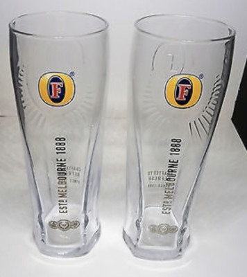 12 x Fosters Lager Half Pint Glas Official Nucleated Brand New Bar Pub ...