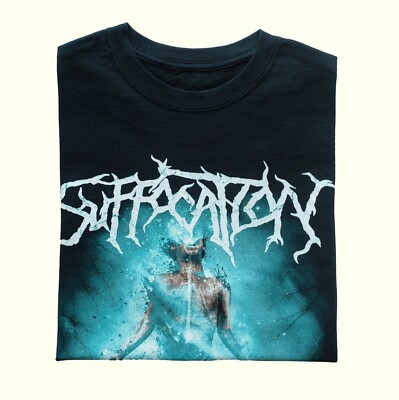 SUFFOCATION METAL MUSIC TOUR BAND 90s VTG Y2K BLACK T SHIRT MENs SZ L ...