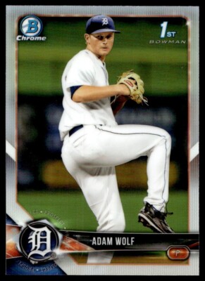 2018 Bowman Draft Chrome Refractor Adam Wolf G50 Detroit Tigers #BDC ...
