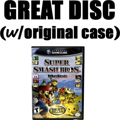 GAMECUBE Super Smash Bros. Melee (w/Original Case) 2001 **TESTED ...