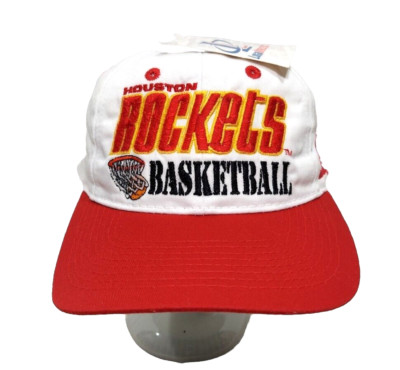 NOS Vintage 90s Houston Rockets Logo 7 Athletic Snap Back Hat Cap ...