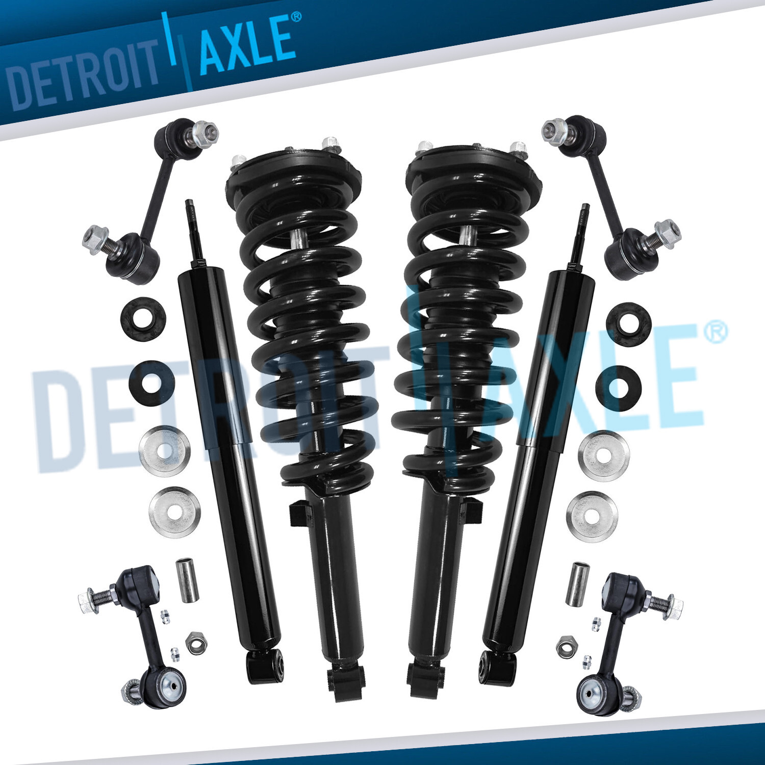 Front Struts Rear Shocks Sway Bars Suspension Kit for 2007 - 2009 Kia ...