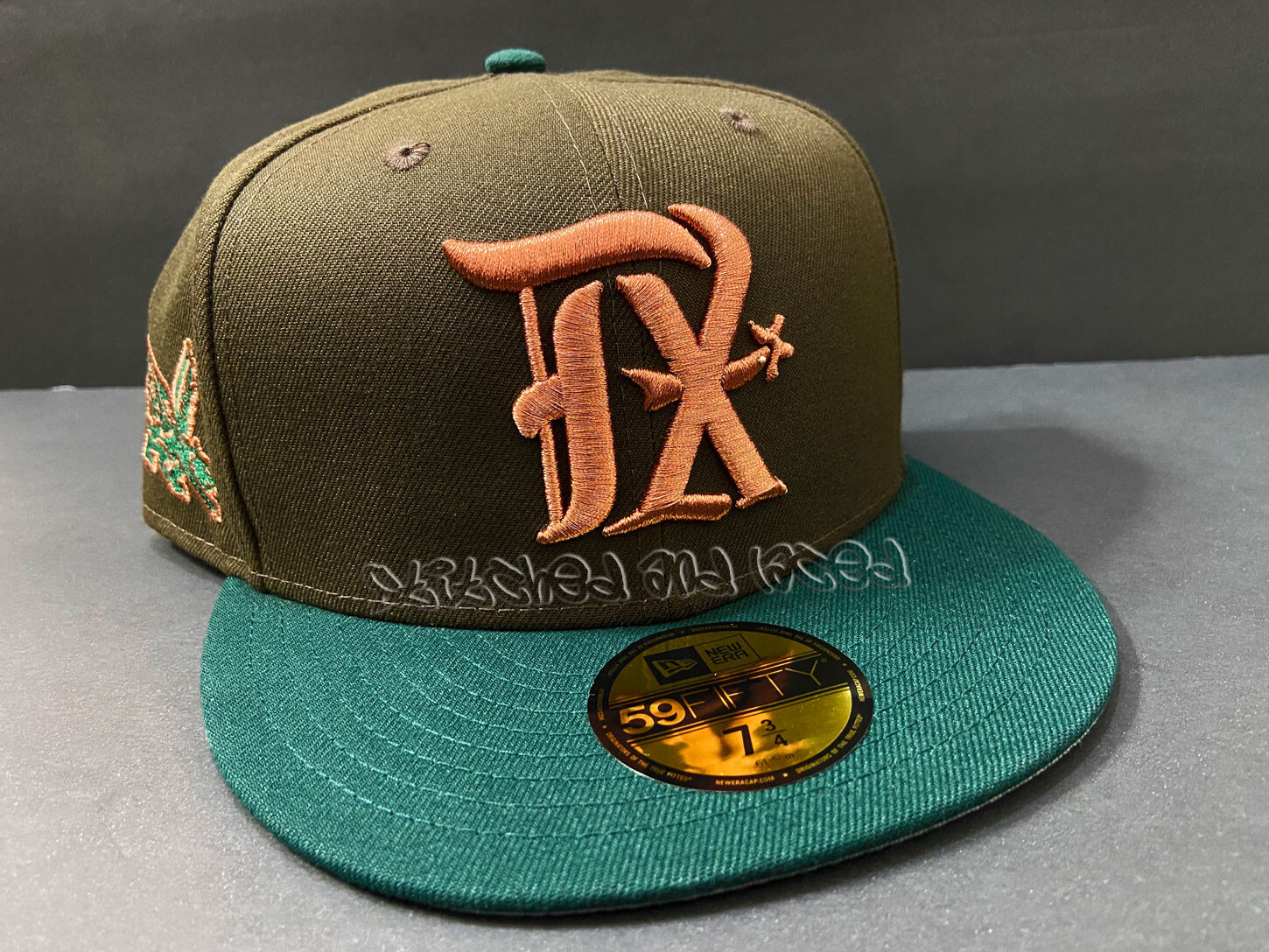EXCLUSIVE TEXAS RANGERS FITTED HAT CITY CONNECT BROWN GREEN PEAGLE GREY ...
