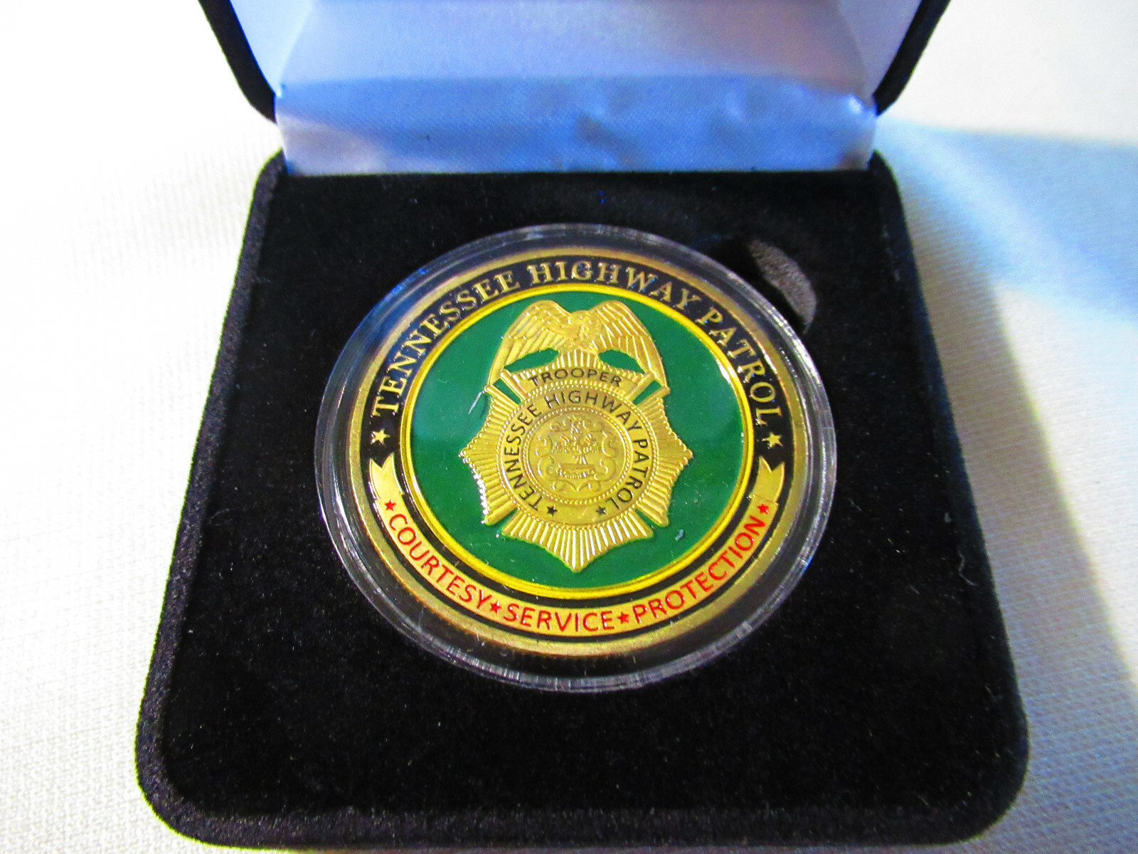 TENNESSEE HIGHWAY PATROL Challenge Coin W/ Presentation Box | eBay