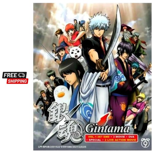 Anime DVD Gintama Complete Series Vol.1-367 + 3 Movie + OVA + 2 Live ...