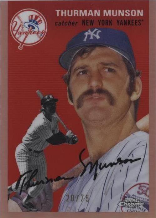 2023 Topps Chrome Platinum Anniversary - Thurman Munson #434 Rose Gold ...