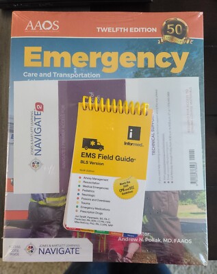 AAOS EMT/EMS (12th Edition) Textbook with Field Guide (NEW) | eBay