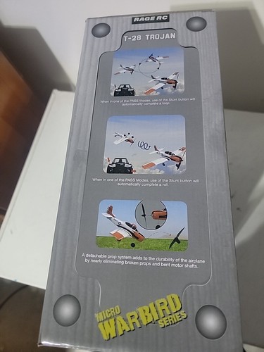 Rage T-28 Trojan Micro RTF RC Airplane w/PASS (Pilot Assist Stability ...
