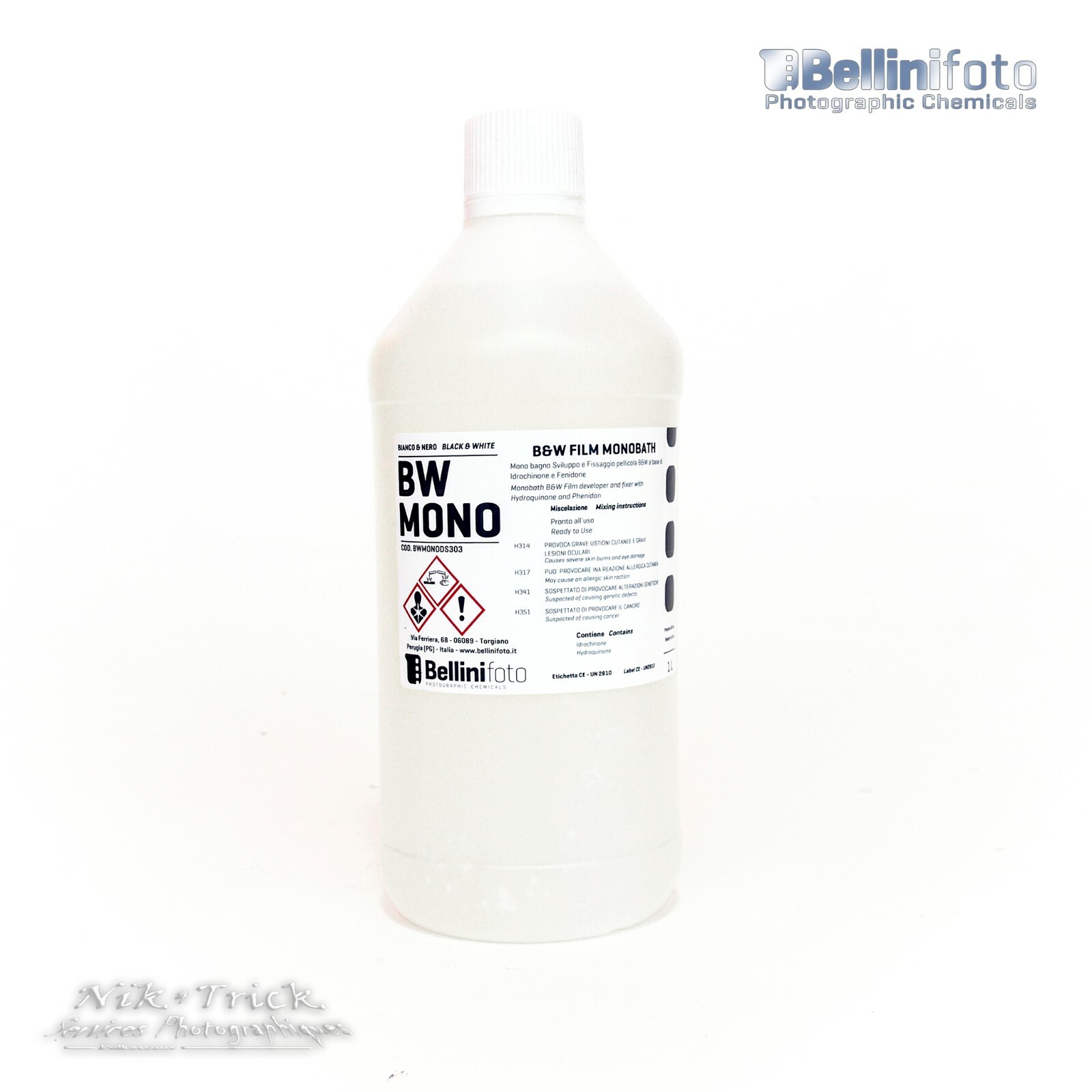 Bellini FX6a Black & White Monobath ~ 1lt | Grelly UK