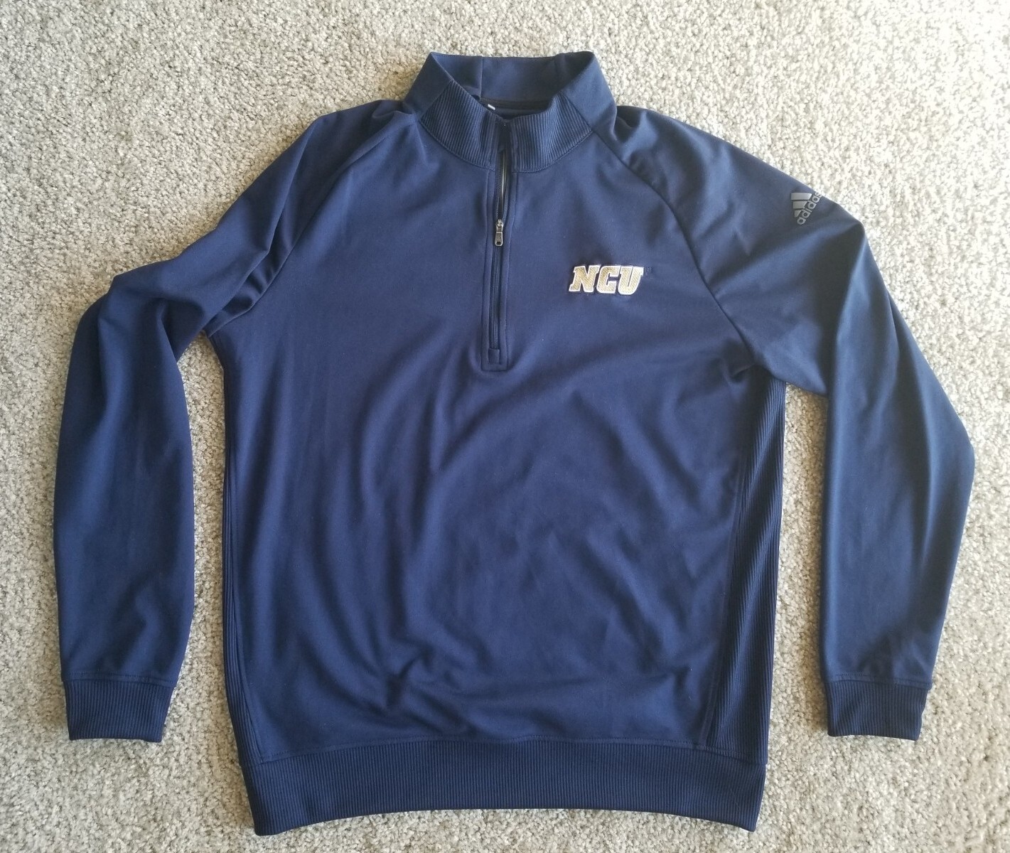 Adidas Golf NCU North Central Rams 1/4 Zip Pullover Mens M Medium Navy ...