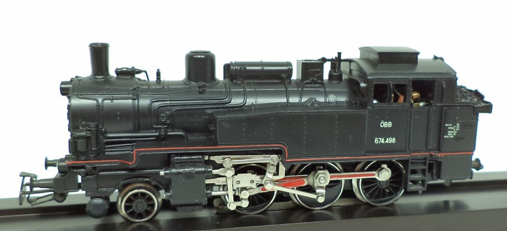 Marklin 3105 ÖBB Oostenrijkse stoomlok 674 498 fijne afwerking ...