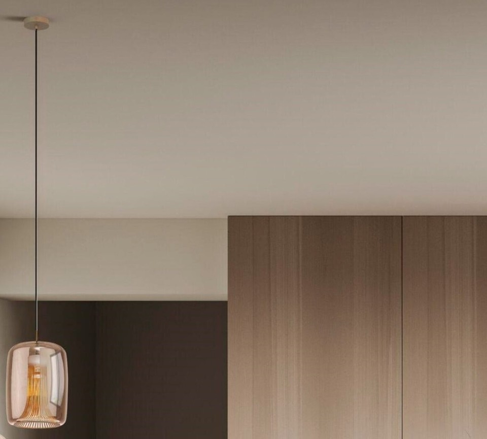 Suspended Lights Modern Design Glass Bronze 1 Light MN-280 | eBay