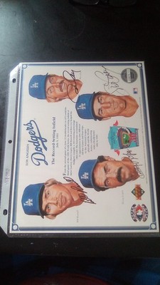 Bill Russell Davey Lopes Ron Cey Steve Garvey Autograph Upper Deck ...