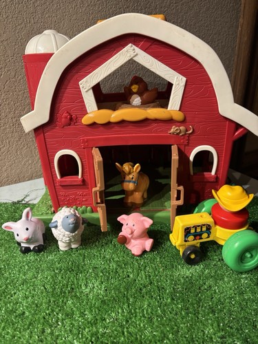 Fisher Price Little People Farm Animals With Battat Red Barn & Silo ...