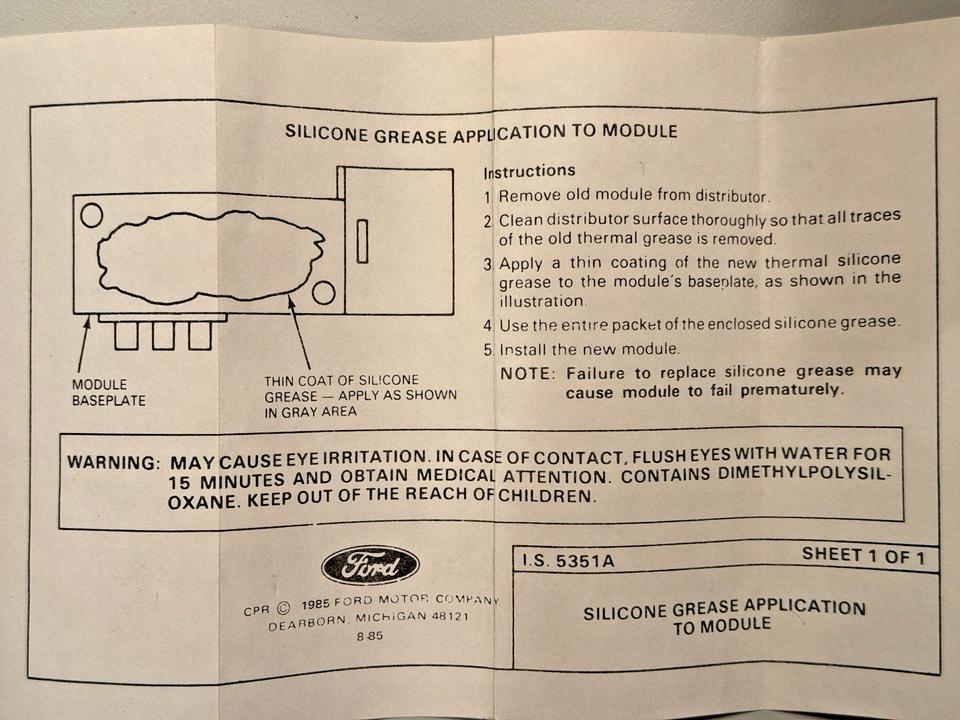 NEW GENUINE NOS Ford TFI Ignition Control Module for 83-93 Ford Mustang ...