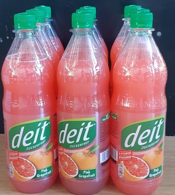 Deit Pink Graphefruit Erfrischungsgetränk, Zuckerfrei, 9x1L, inkl ...