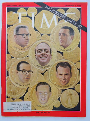 TIME MAGAZINE DECEMBER 3, 1965 (MILLIONAIRES UNDER 40) 1965 | eBay