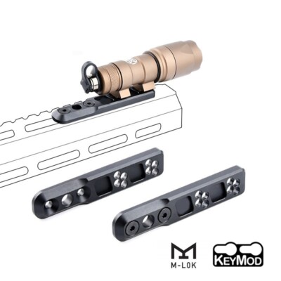 Tactical M300 M600 SF Flashlight Mount Base MLOK KEYMOD Airsoft Gun ...