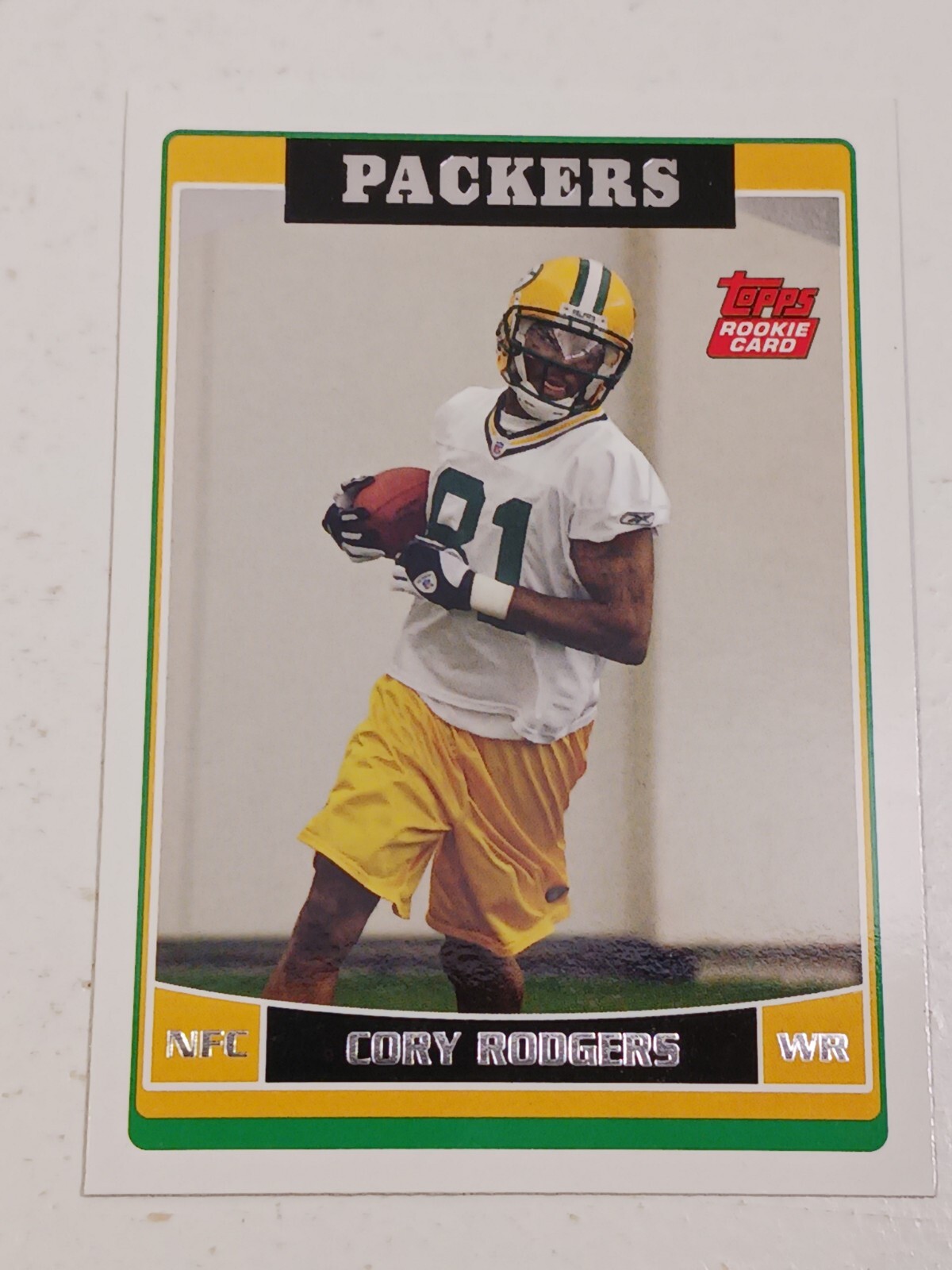 Cory Rodgers Green Bay Packers 2006 Topps Rookie Card #336 | eBay
