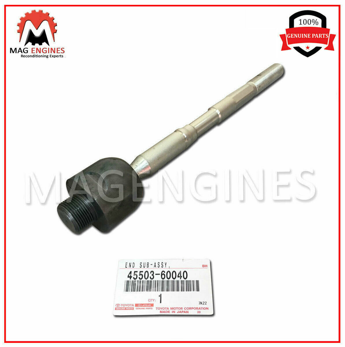 45503-60040 GENUINE OEM STEERING RACK END SUB-ASSY 4550360040 | eBay