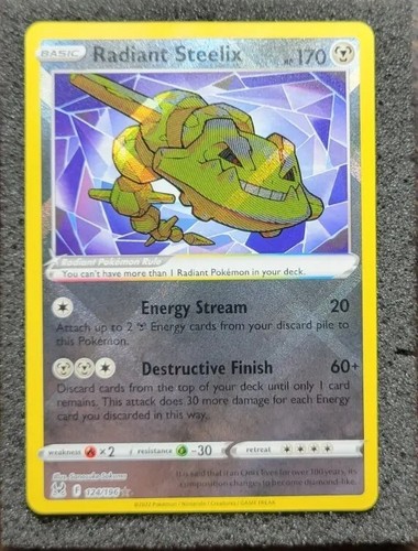 Radiant Steelix Ultra Rare - 124/196 Lost Origin - Pokemon TCG Mint/NM ...