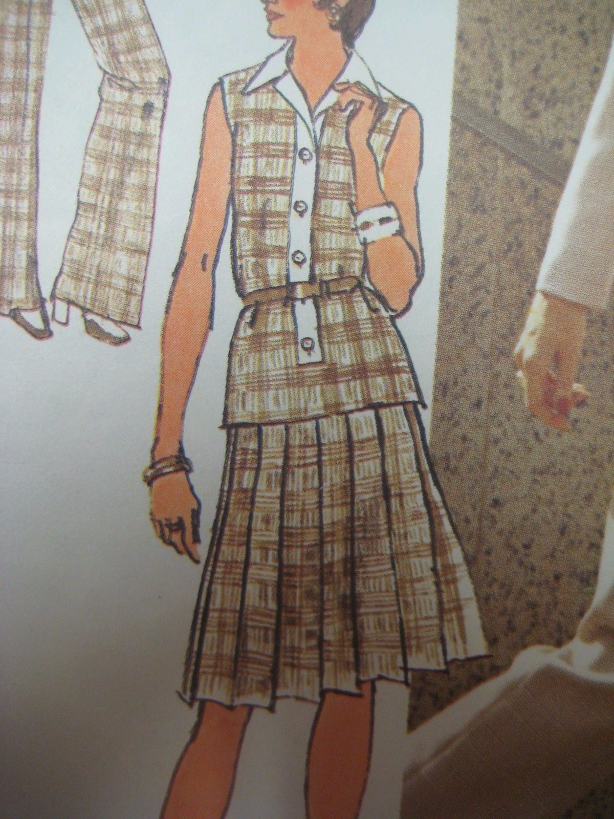 Vintage 70s Simplicity 6236 DESIGNER SIDE-ZIP PLEATED SKIRT Sewing ...