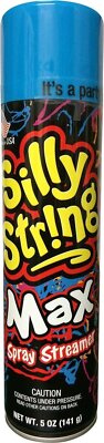 Silly String Max Spray Streamer 5oz Color May Vary 1 Bottle | eBay