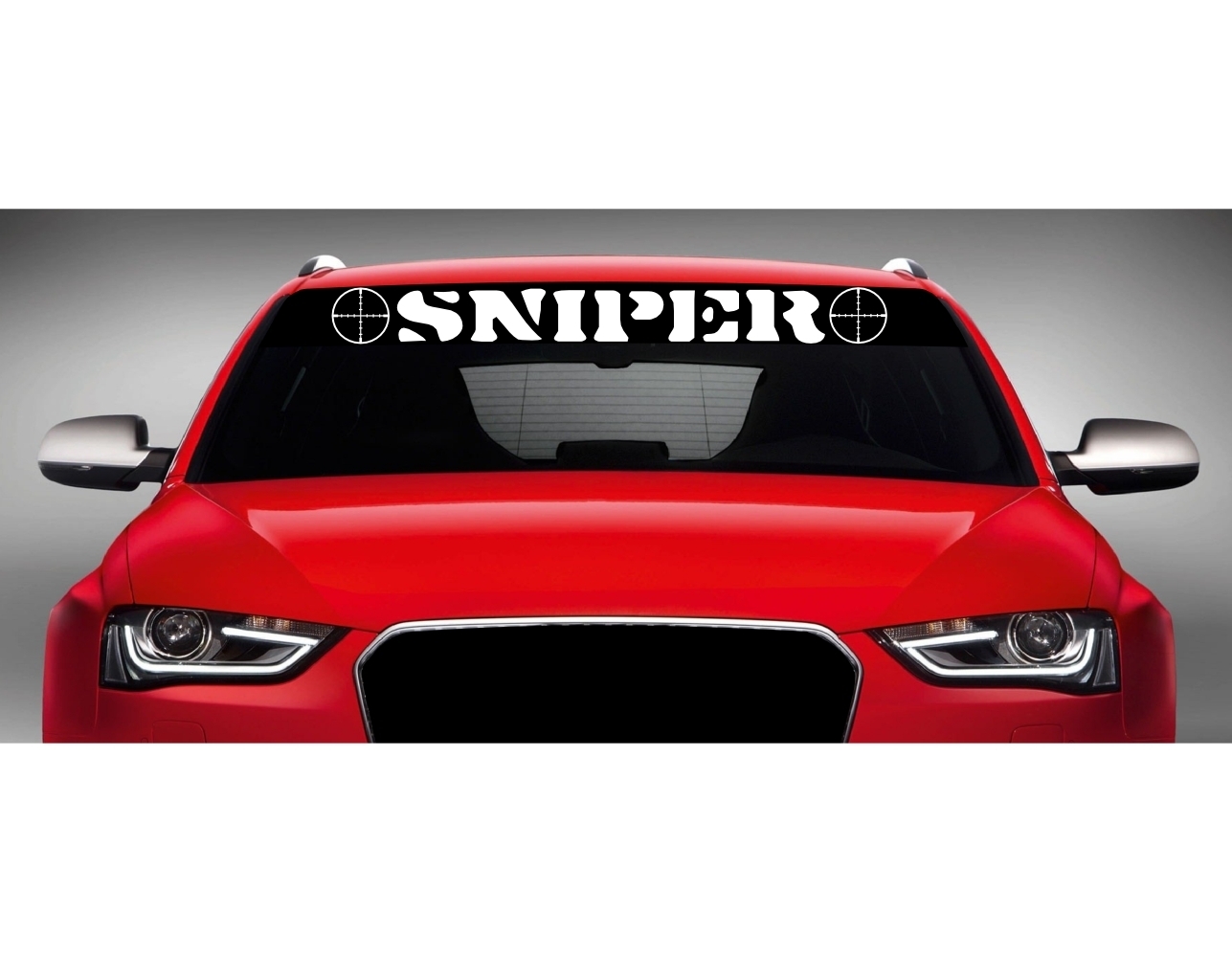 40" Sniper Crosshair Car Decal Sticker Windshield Banner Military 20 ...