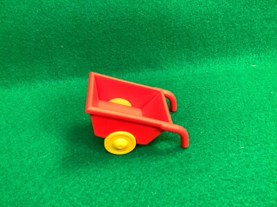 Vintage Yellow Wheels & Red Barrow Lego Duplo Farm Wheel Barrow ...