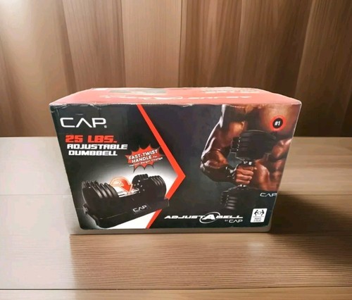 CAP Barbell 25lb. Adjustable Dumbbell, Quick Select 5-25 Pounds, One ...