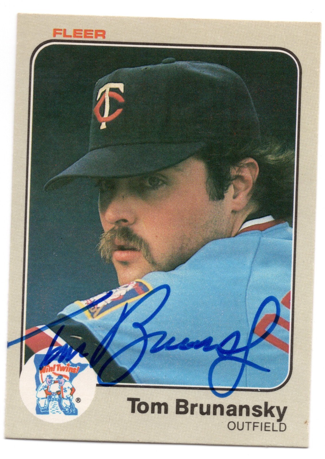 Tom Brunansky Autograph On a 1983 Fleer - Minnesota Twins | eBay